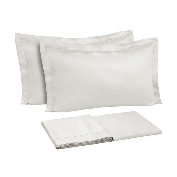 Sheet Set in Pure Cotton Satin Solid Color - Giulietta - Lisolastore.com